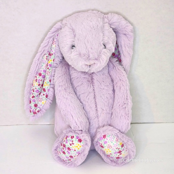 Jellycat | Toys | Blossom Posy Super Soft Purple Bunny W Red Floral ...